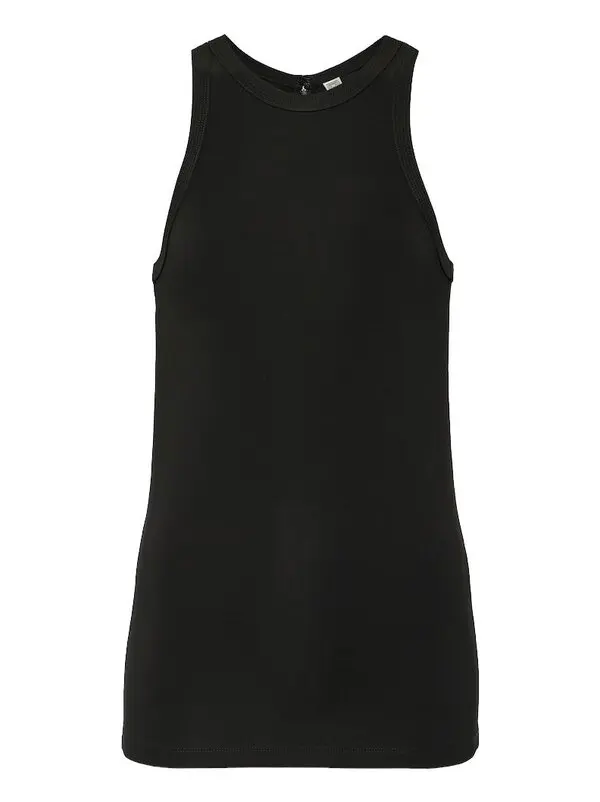 TOTEME Ribbed Jersey Tank Top - Black