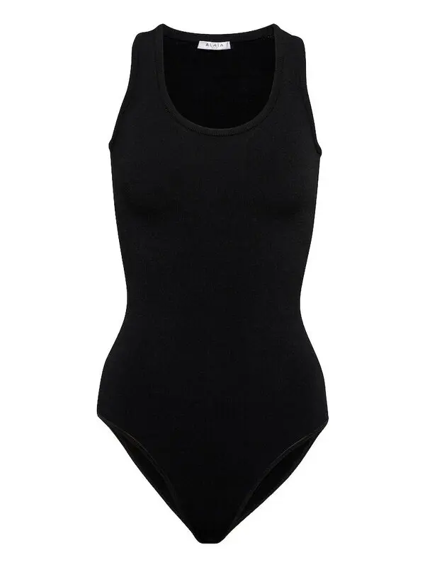 Alaïa Knit Bodysuit - Black