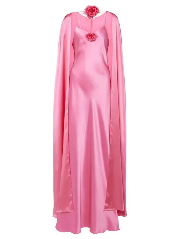 RODARTE Caped Silk Gown - Multicoloured