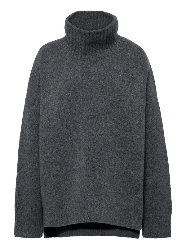 LISA YANG Elwinn Cashmere Turtleneck Sweater - Grey