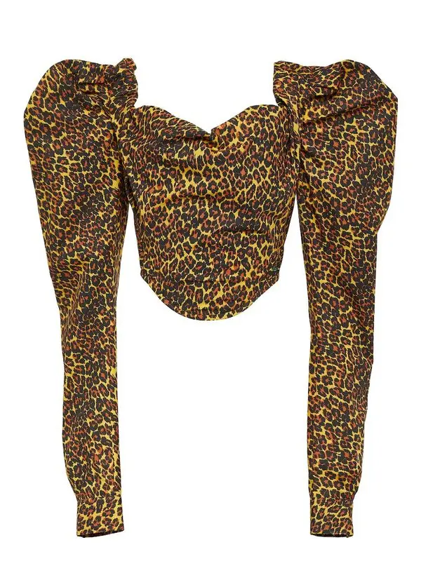 VIVIENNE WESTWOOD Sunday Leopard-print Corset Top - Multicoloured