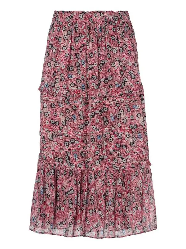 MARANT ETOILE Diya Cotton Voile Maxi Skirt - Multicoloured