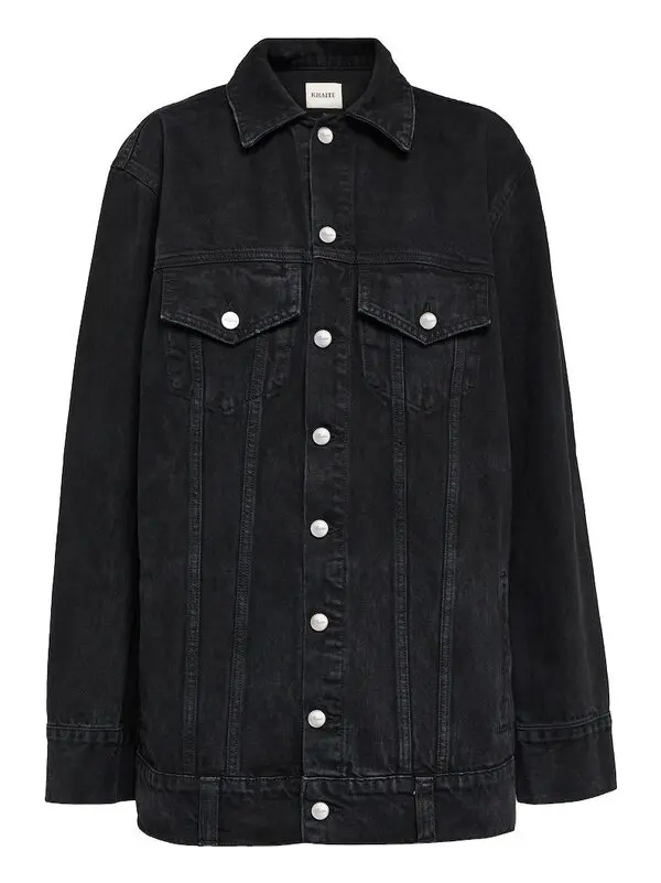 Khaite Cotton Denim Jacket - Black