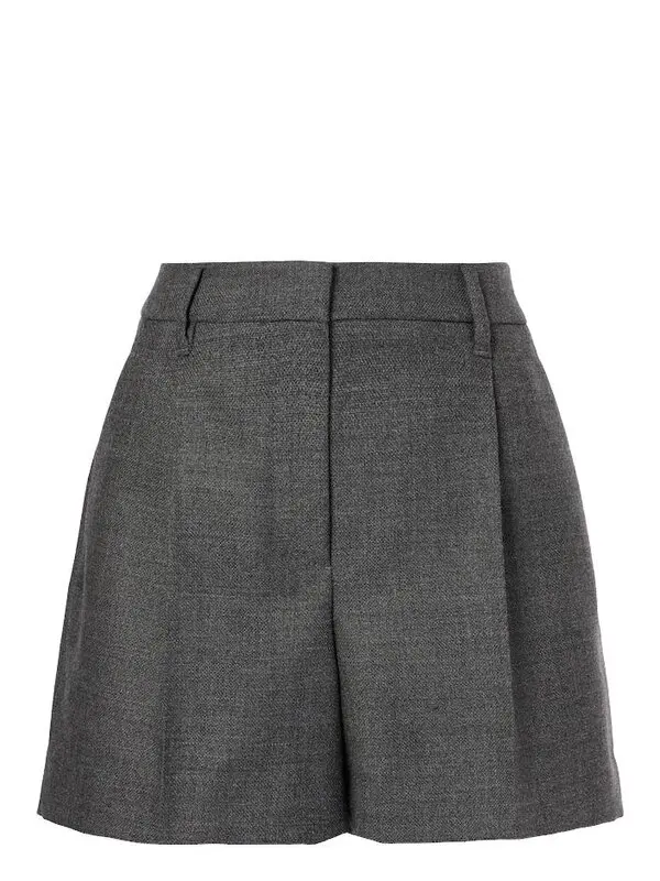 Brunello Cucinelli Tailored Wool Shorts - Grey