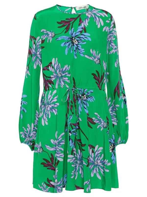 Diane Von Furstenberg Sydney Floral Mini Dress - Multicoloured