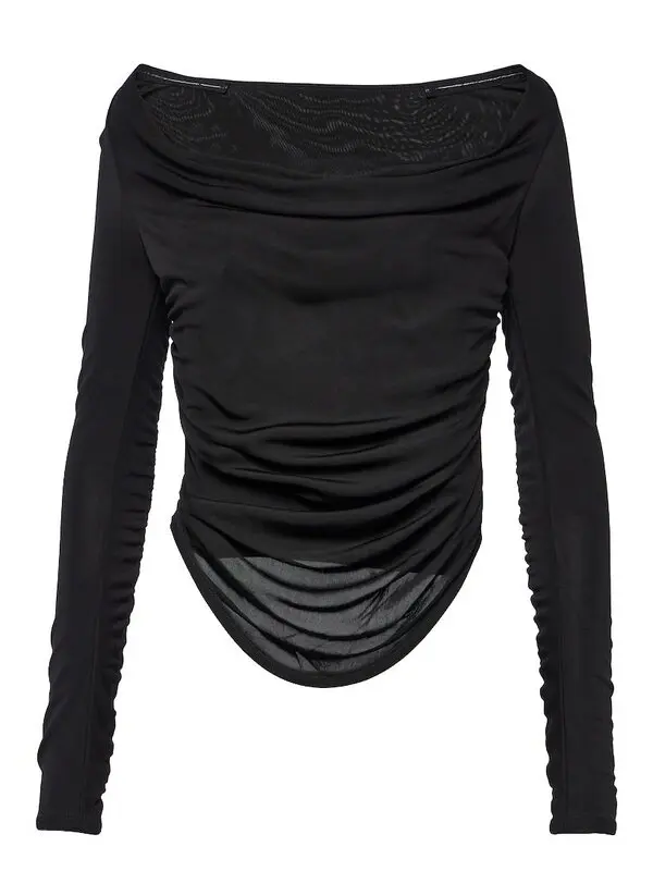 Staud Solana Jersey Top - Black