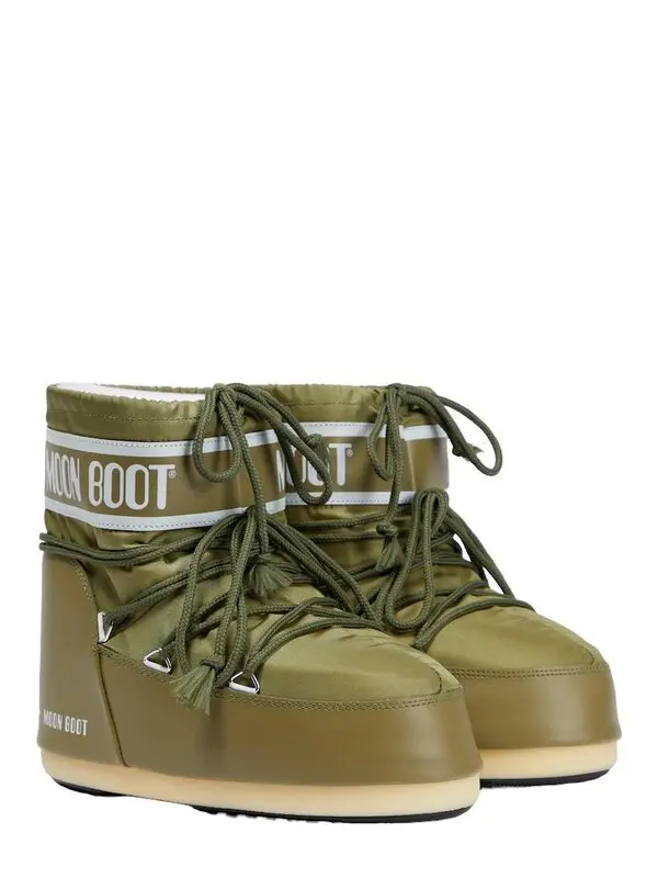 Moon Boot Icon Low Nylon Snow Boots - Green