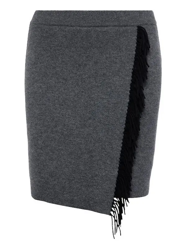 LISA YANG Mette Cashmere Wrap Skirt - Grey