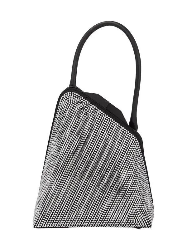 Attico Sunset Mini Crystal-embellished Tote - Silver