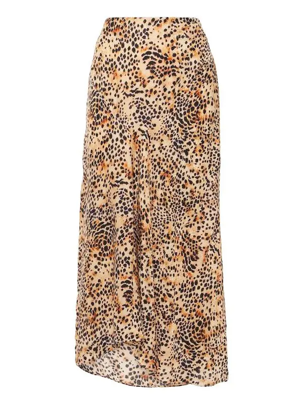 Isabel Marant Étoile Lisanne Satin Maxi Skirt - Beige