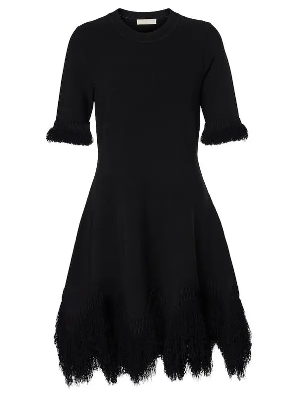 Ulla Johnson Vittoria Fringed Minidress - Black