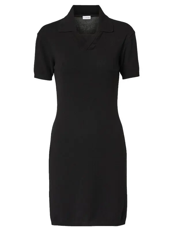 Burberry Cotton-blend Polo Dress - Black