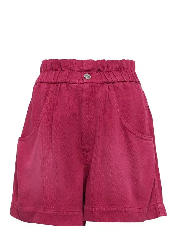 MARANT ETOILE Titea" Raspberry Viscose Shorts - Pink