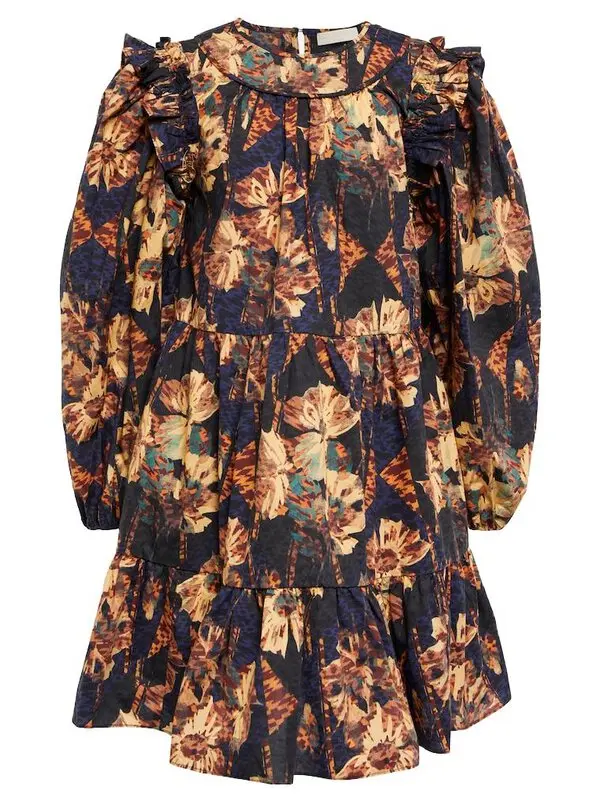 Ulla Johnson Rhea Floral Cotton Poplin Minidress - Multicoloured