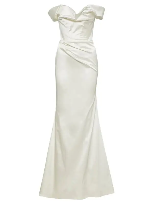 VIVIENNE WESTWOOD Nova Cora Satin Gown - White