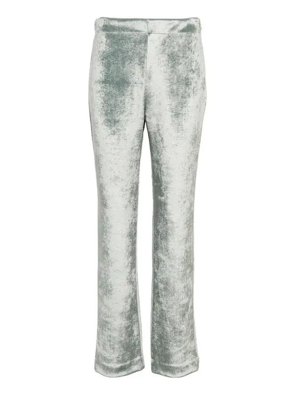 JIL SANDER Straight-leg Wool-blend Trousers - Blue