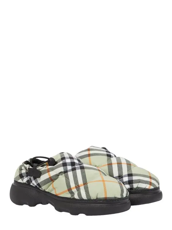 Burberry Check Quilted Mules - Multicoloured