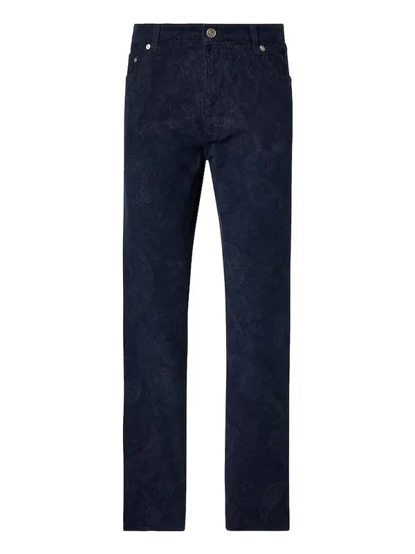 Etro Printed Straight Leg Jeans - Multicoloured