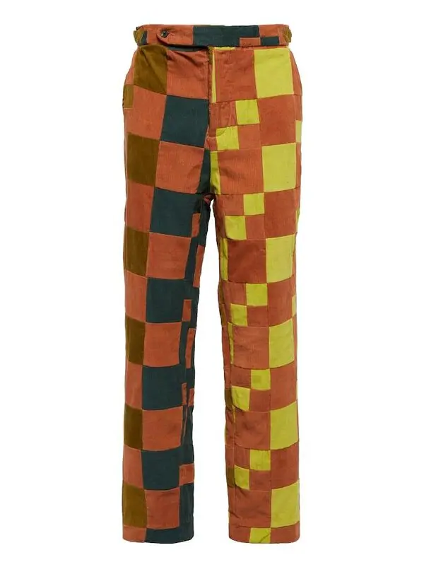 BODE Patchwork Corduroy Pants - Multicoloured