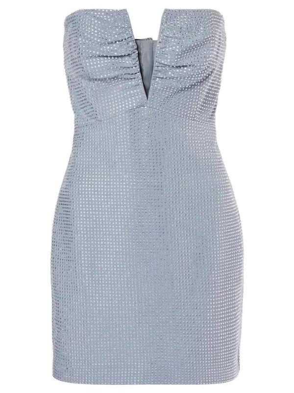 Roland Mouret Diamante Corset Dress - Blue