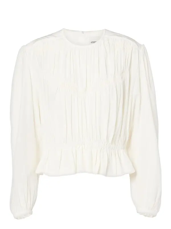 Isabel Marant Étoile Gelina Crepe De Chine Blouse - White