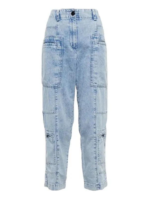 Proenza Schouler High-rise Cargo Jeans - Blue