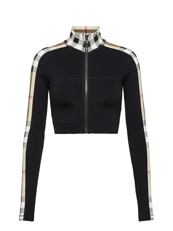 Burberry Technical Jersey Track Jacket - Black