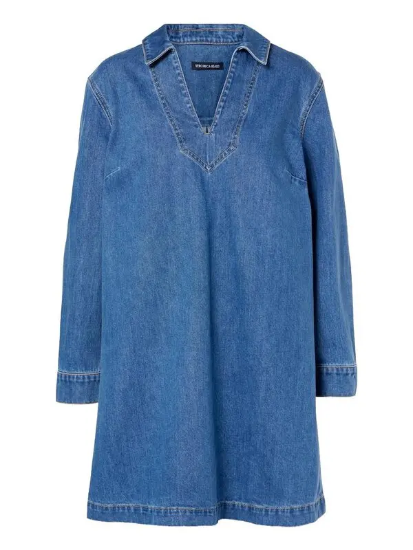 Veronica Beard Denim Minidress - Blue