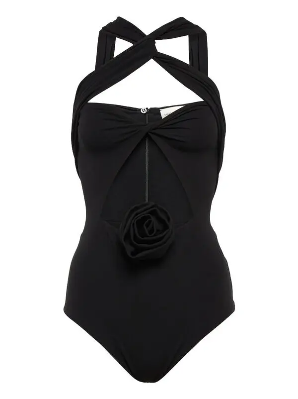 Magda Butrym Cutout Bodysuit - Black