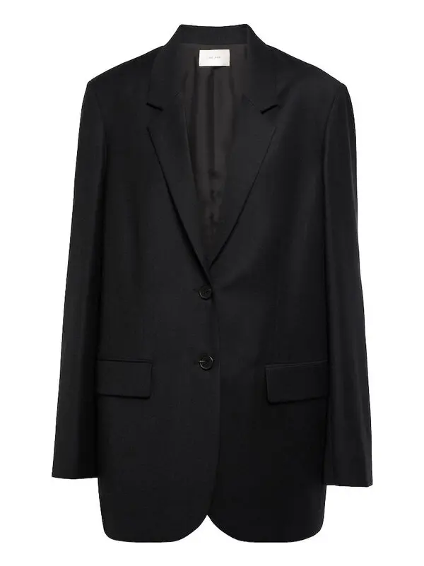 THE ROW Dustina Virgin Wool Blazer - Black