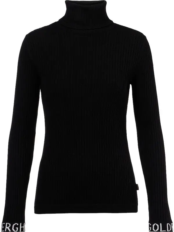 Goldbergh Mira Ribbed-knit Turtleneck Sweater - Black