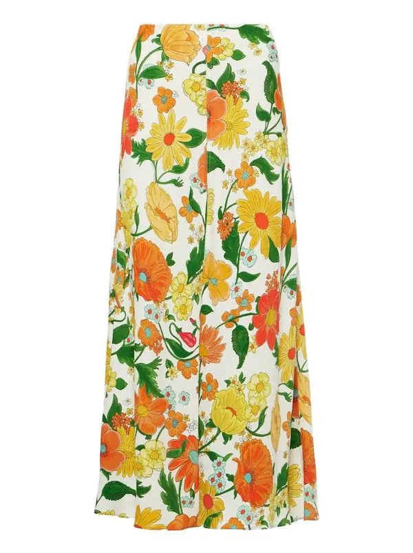 Stella McCartney Floral Cady Maxi Skirt - Multicoloured