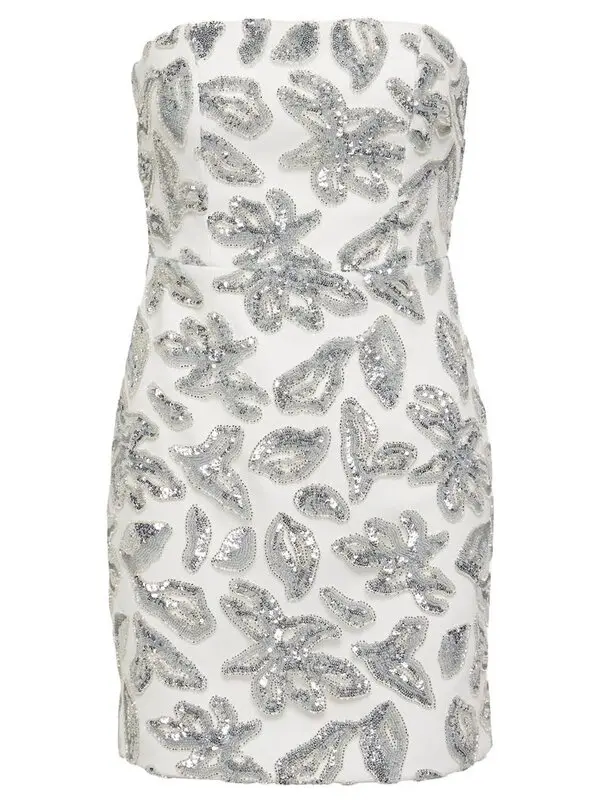 Rebecca Vallance Suki Sequined Minidress - Silver