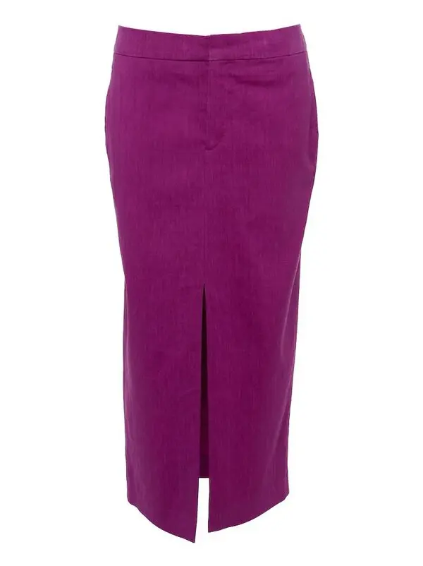Isabel Marant Étoile Dixina Linen-blend Midi Skirt - Pink