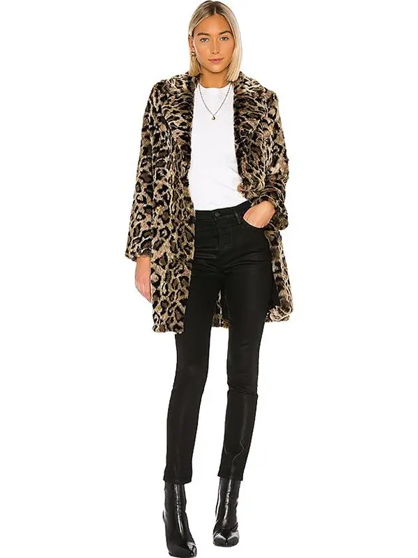 House Of Harlow 1960 X Revolve Genn Faux Fur Coat - Brown