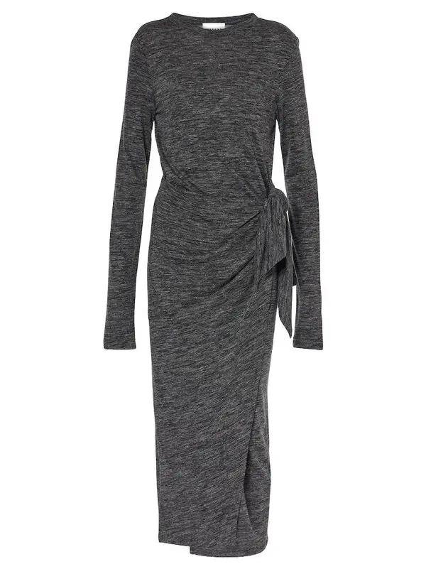 MARANT ETOILE Lisy Midi Dress - Grey