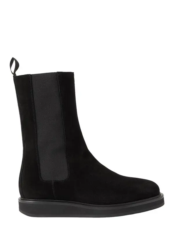 Legres 18 Suede Chelsea Boots - Black