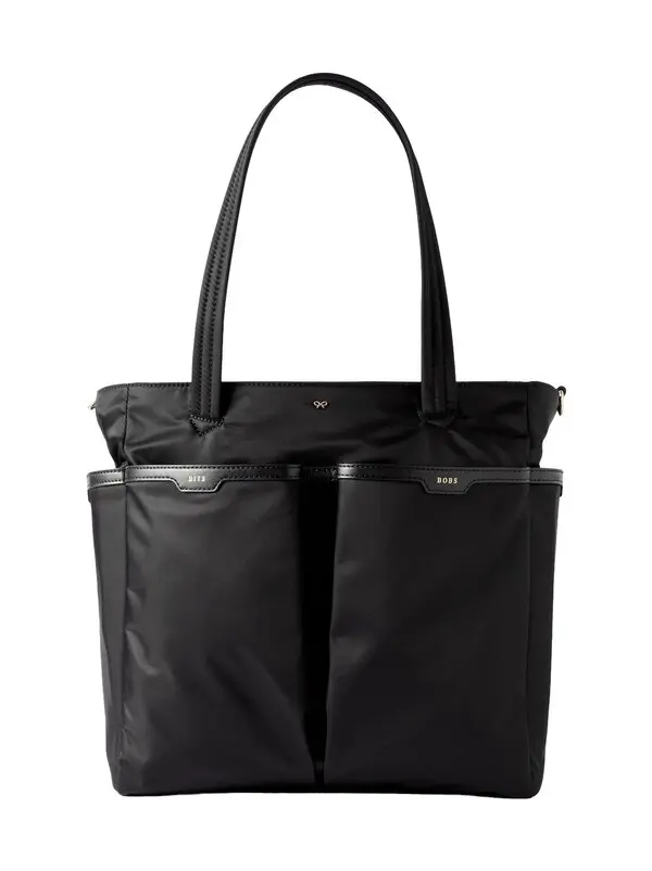 ANYA HINDMARCH Baby Tote In Econyl® And Leather - Black