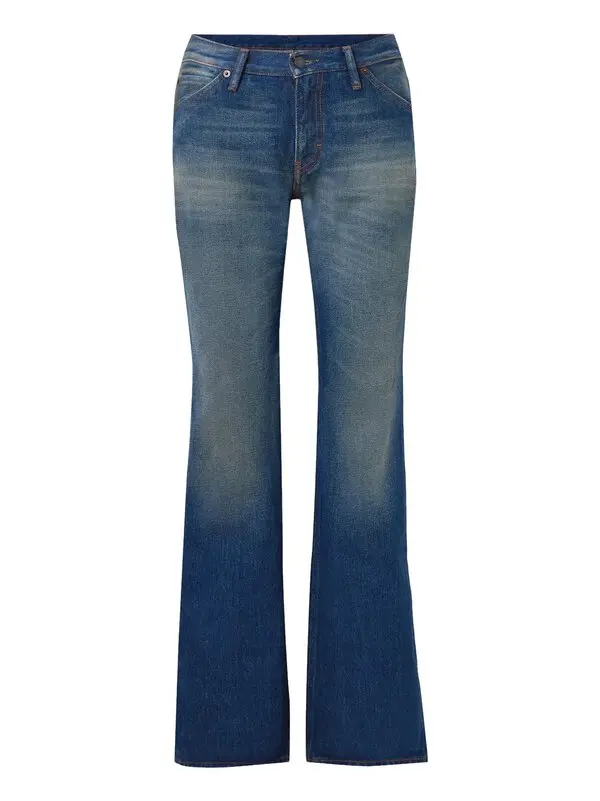 Acne Studios Low-rise Bootcut Organic Jeans - Blue