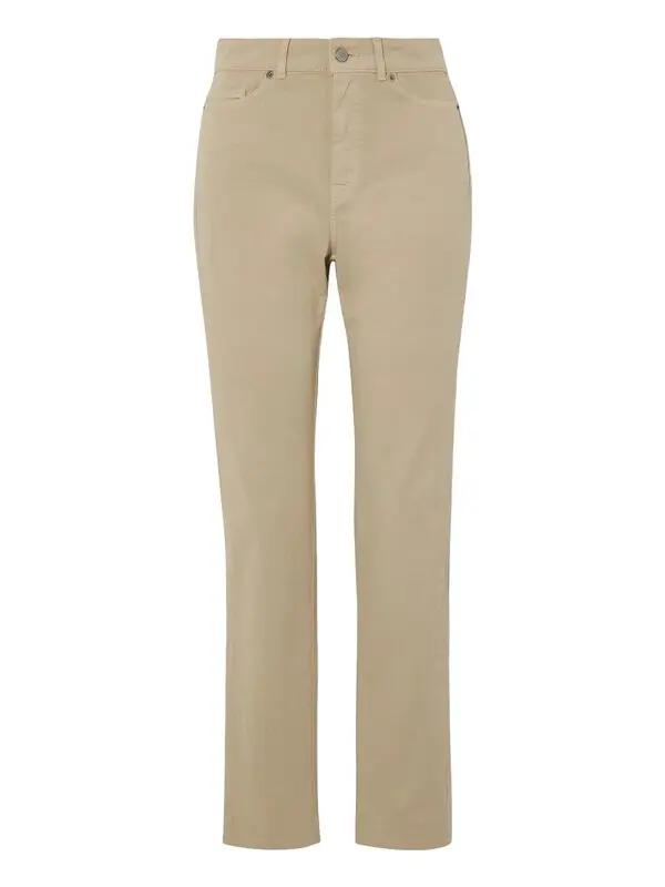 Purdey Mid-rise Slim-leg Jeans - Neutrals