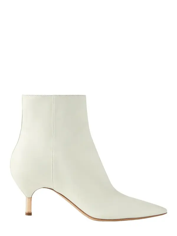 Gabriela Hearst Valeria Leather Ankle Boots - Neutrals
