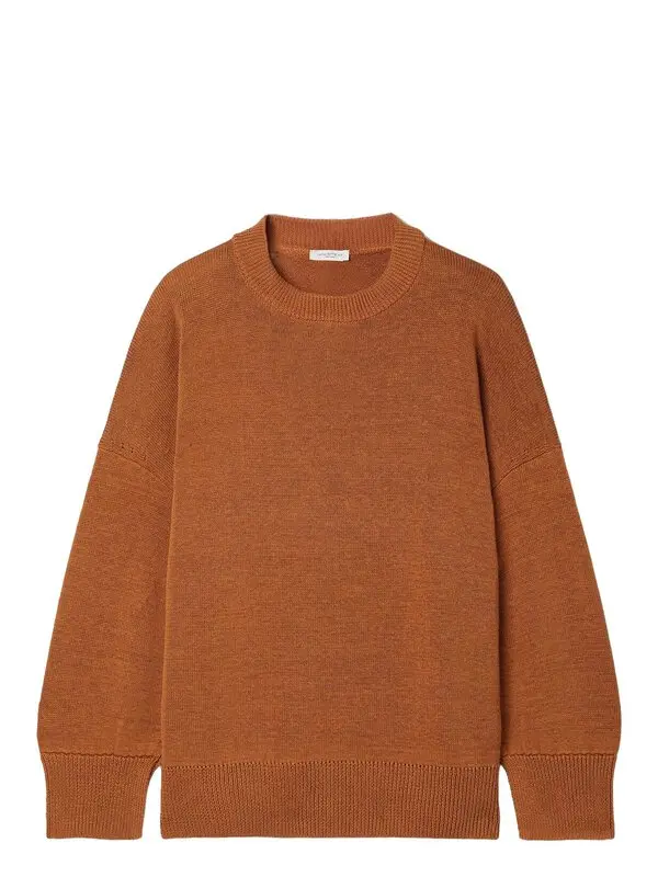 Lafayette 148 New York Cotton-blend Sweater - Orange