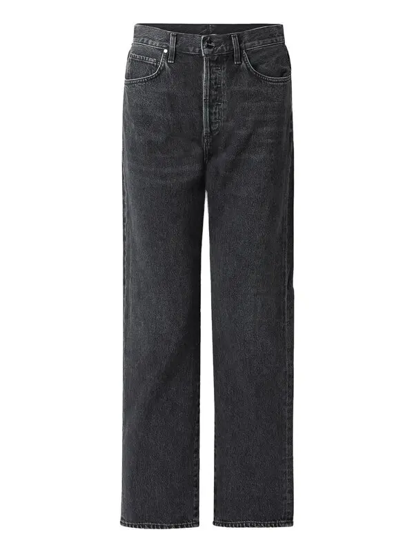 GOLDSIGN The Myra High-rise Straight-leg Organic Jeans - Black