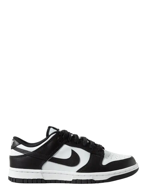 Nike Dunk Low Leather Sneakers - Black
