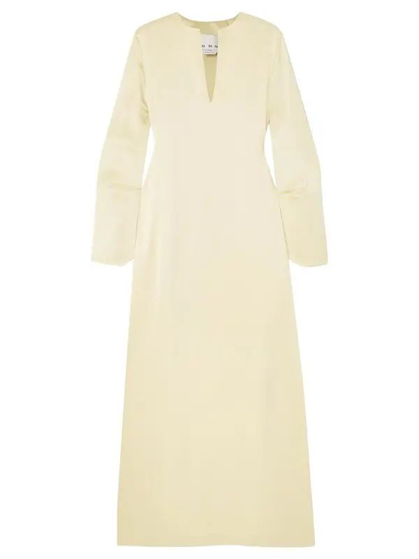 Sasuphi Silk Maxi Dress - Yellow