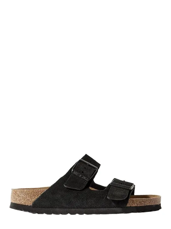 BIRKENSTOCK Arizona Suede Sandals - Black