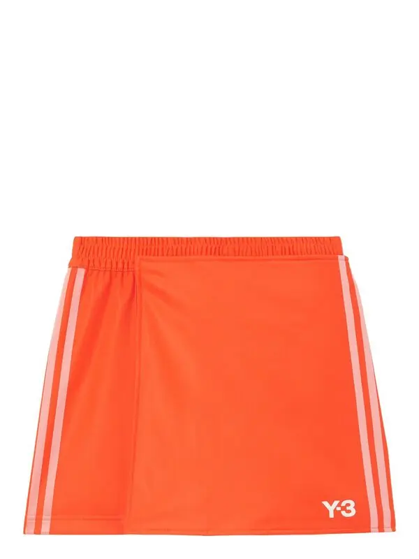ADIDAS ORIGINALS Y-3 Firebird Striped Jersey Shorts - Red