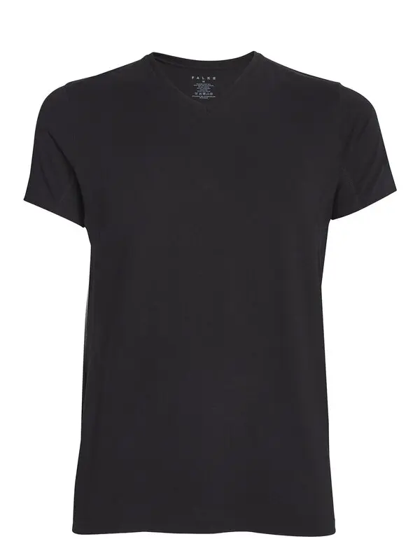 Falke Cotton-blend Daily Climate Control T-shirt - Black