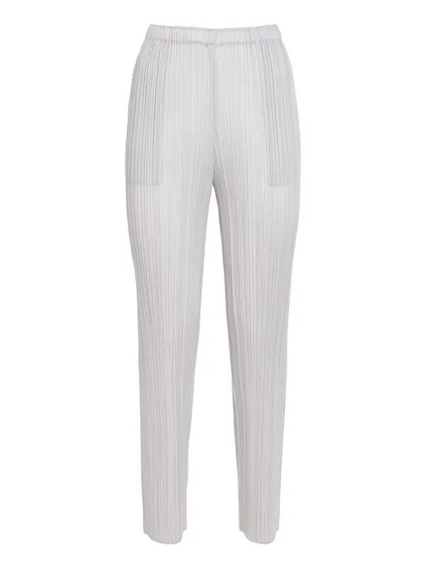 Issey Miyake Basics Slim Trousers - Grey