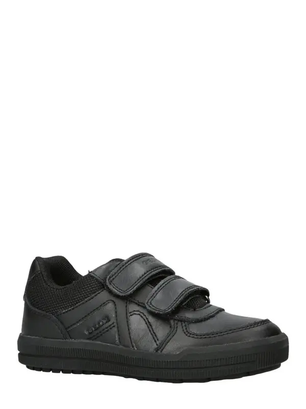 Geox Arzach Leather Sneakers - Black